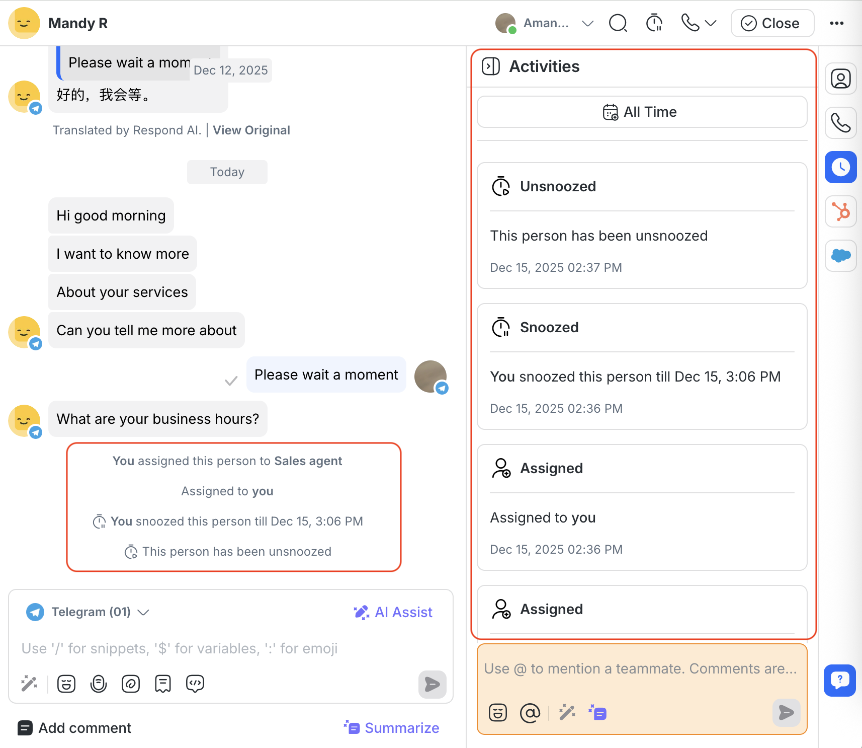 Collaborating with your Team in Inbox