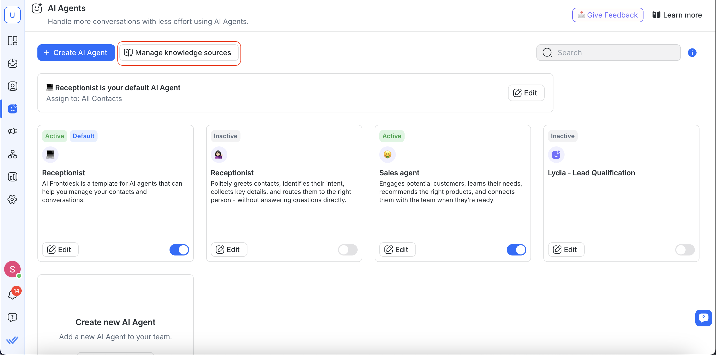 Managing AI Knowledge Sources