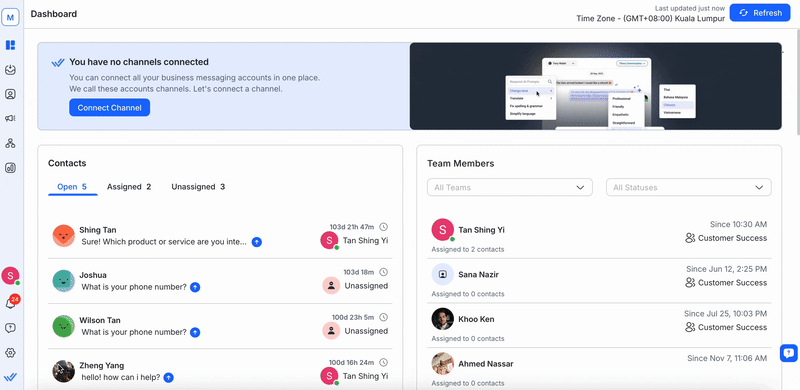 Admin Settings Previously Users
