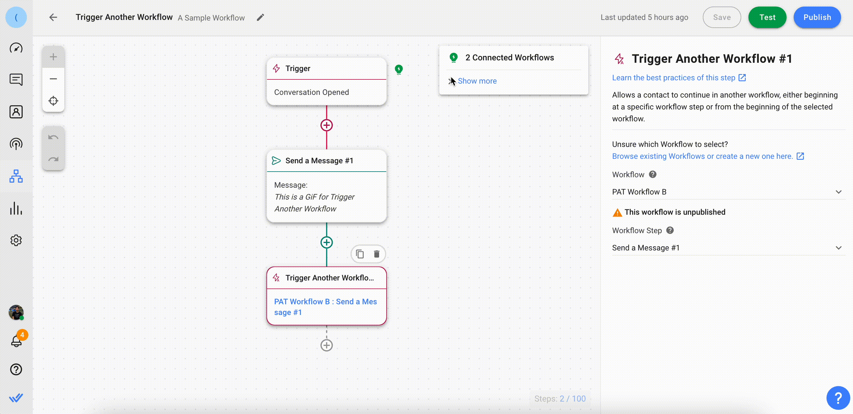 Step: Trigger Another Workflow Step: Trigger Another Workflow